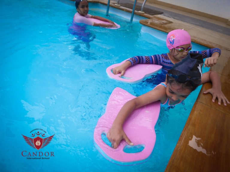 Grade 4 Swimming Session!! - Candor International School